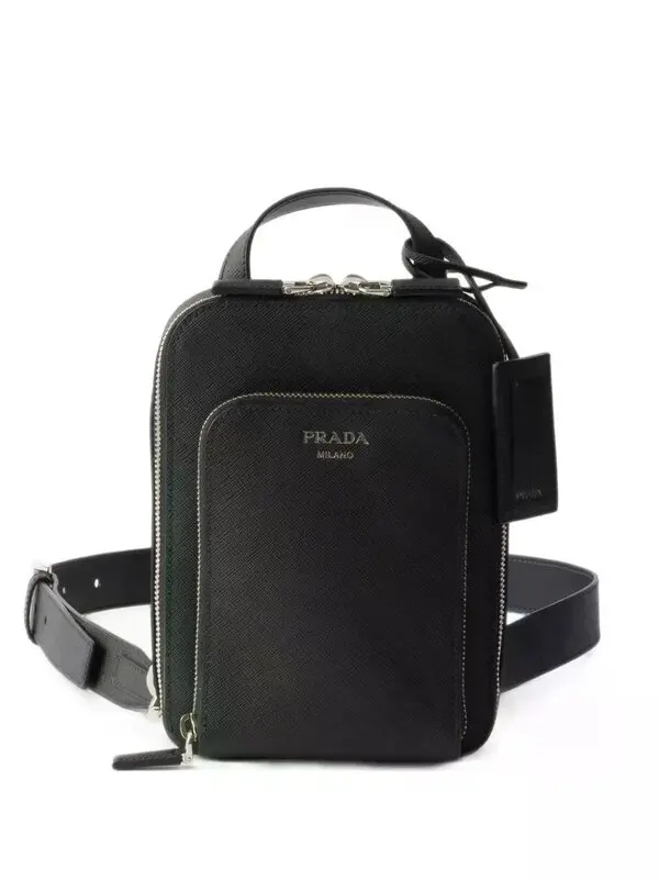 Prada Saffiano Leather Backpack - Black