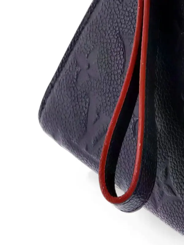 LOUIS VUITTON Pochette Melanie Monogram Empreinte Leather Mm Clutch Bag - Blue