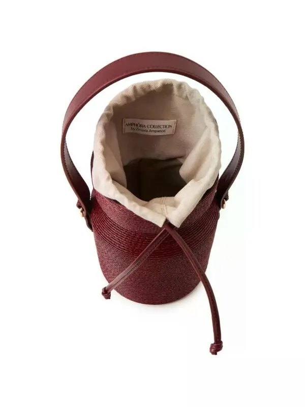 AMPHORA Mini Kylix Woven Bucket Bag