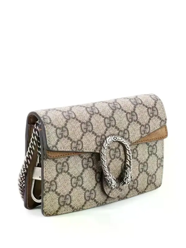 Gucci Dionysus Bag Gg Coated Canvas Super Mini Crossbody Bag