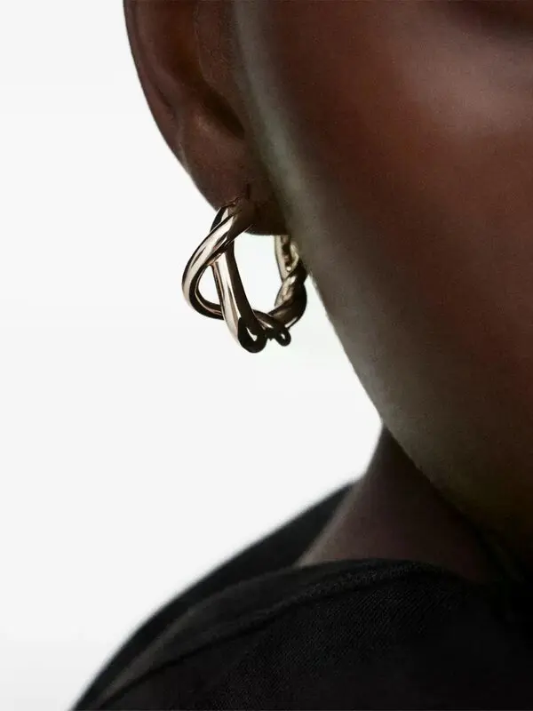 Monica Vinader Ochre Twisted Hoop Earrings