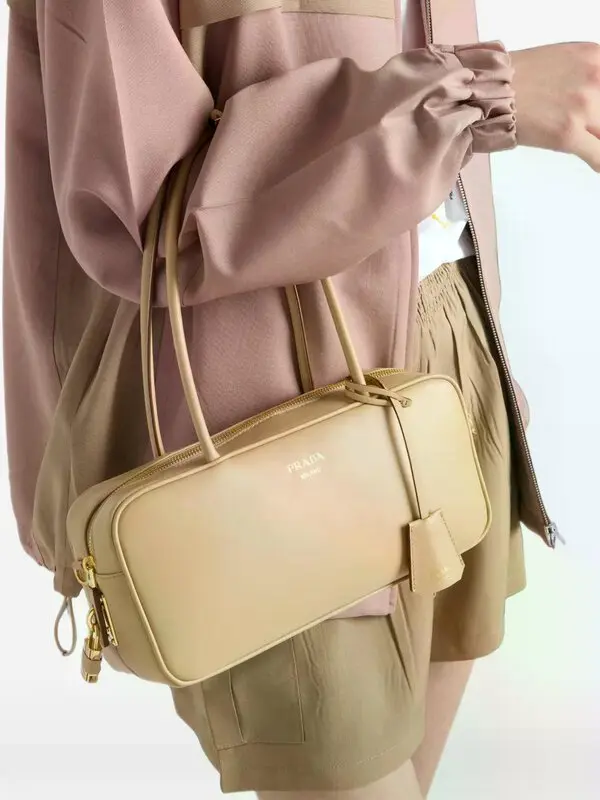 Prada Medium Leather Top-handle Bag