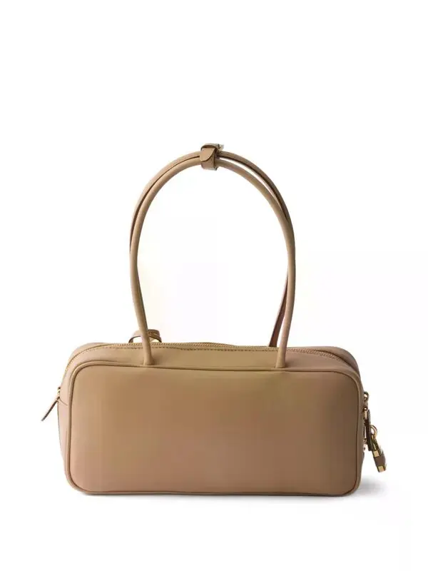 Prada Medium Leather Top-handle Bag - Neutrals