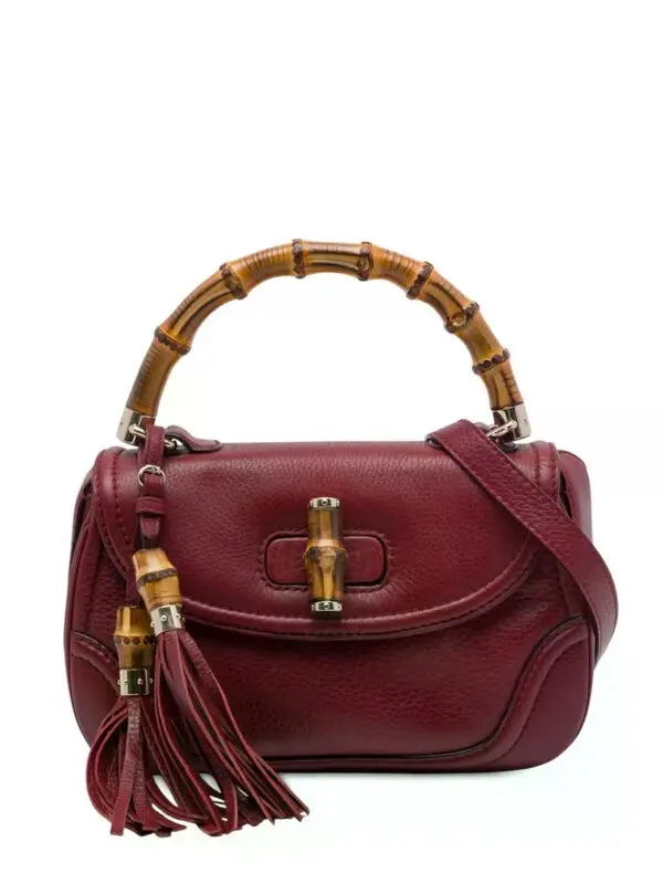 Gucci 2016-2026 Medium Calfskin New Bamboo Satchel