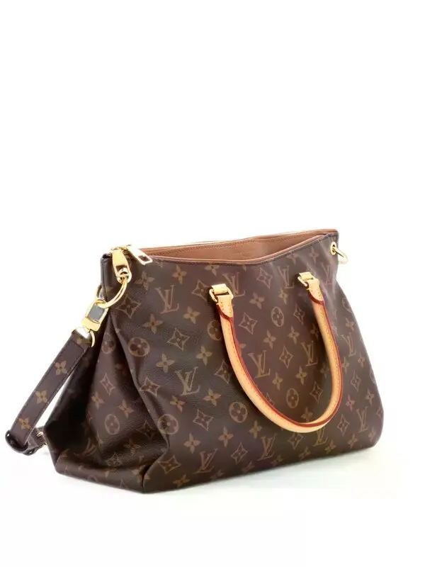 LOUIS VUITTON Pallas Tote Monogram Canvas With Leather Shoulder Bag