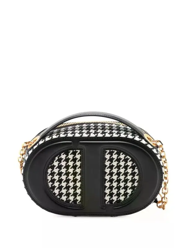 Dior 2000-2026 Tweed Cd Oval Camera Bag Satchel