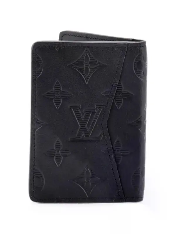 LOUIS VUITTON Pocket Organizer Monogram Shadow Leather Card Holder