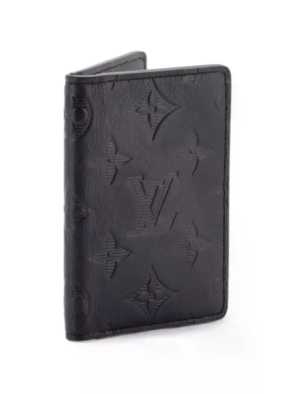 LOUIS VUITTON Pocket Organizer Monogram Shadow Leather Card Holder