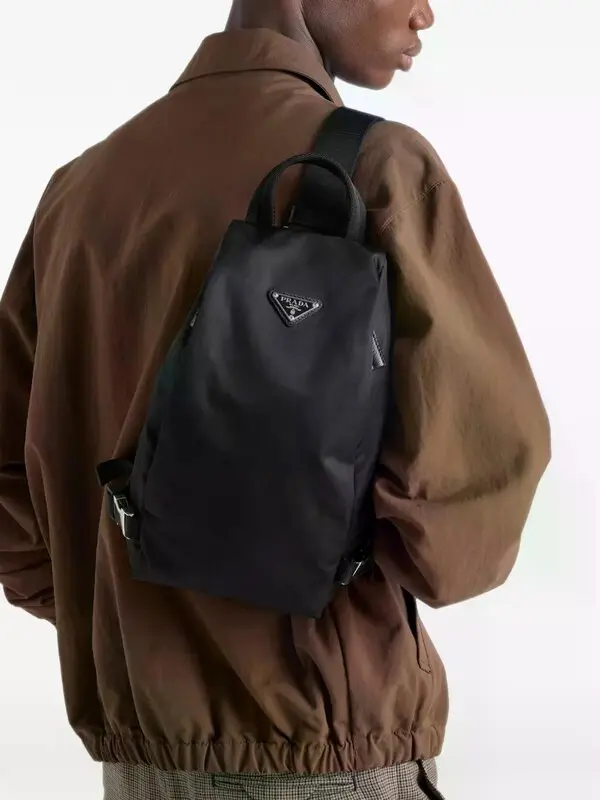 Prada Re-nylon And Saffiano Leather Backpack
