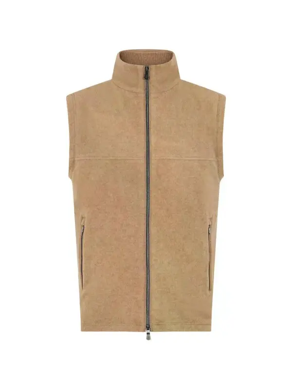 Fedeli Zip-up Cashmere Gilet