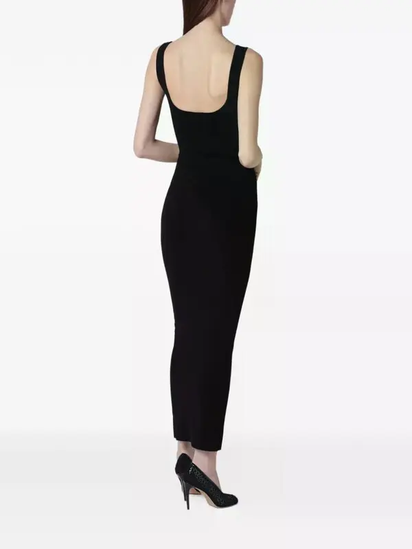 ENTIRE STUDIOS Square-neck Knit Midi Dress
