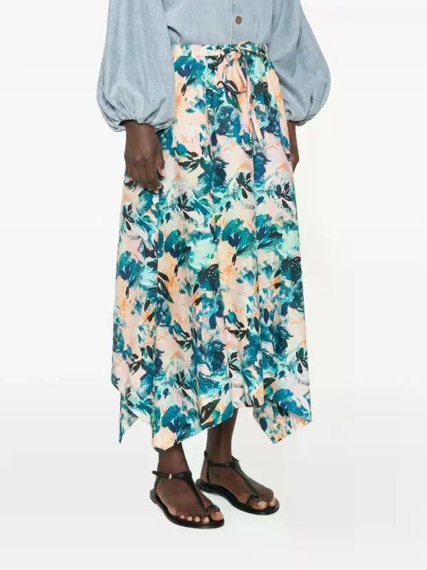 Ulla Johnson Madelyn Floral-print Midi Skirt