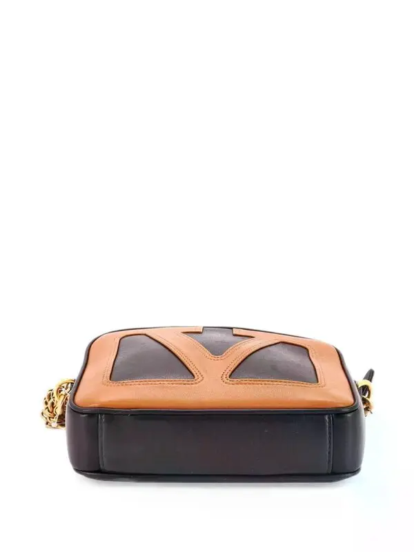 Valentino Garavani Viva Superstar Chain Leather Small Crossbody Bag - Black