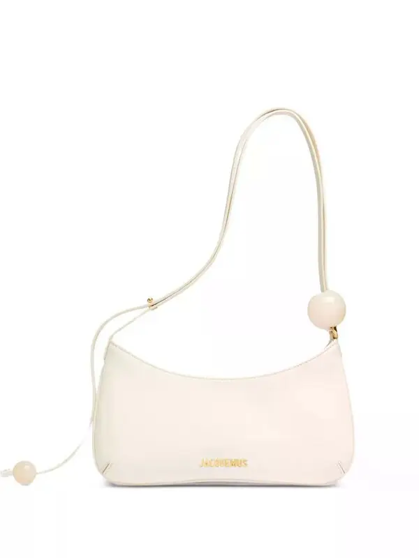 Jacquemus Le Bisou Perles Beaded Shoulder Bag - Neutrals