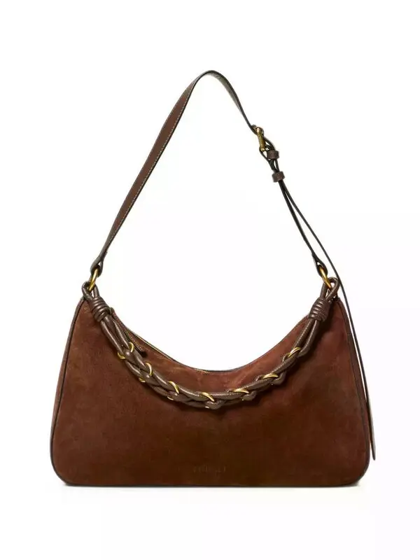 TWINSET Braided-chain Suede Shoulder Bag