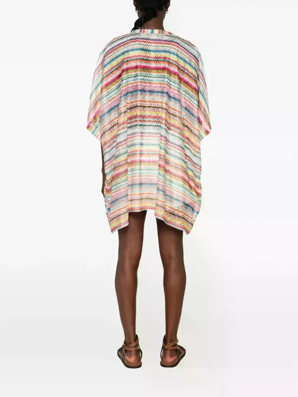 Missoni Zigzag Knit Kaftan Midi Dress - Neutrals