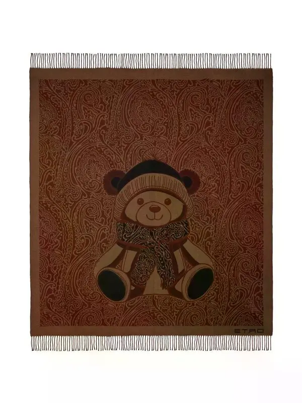 Etro Teddy Bear Jacquard Blanket