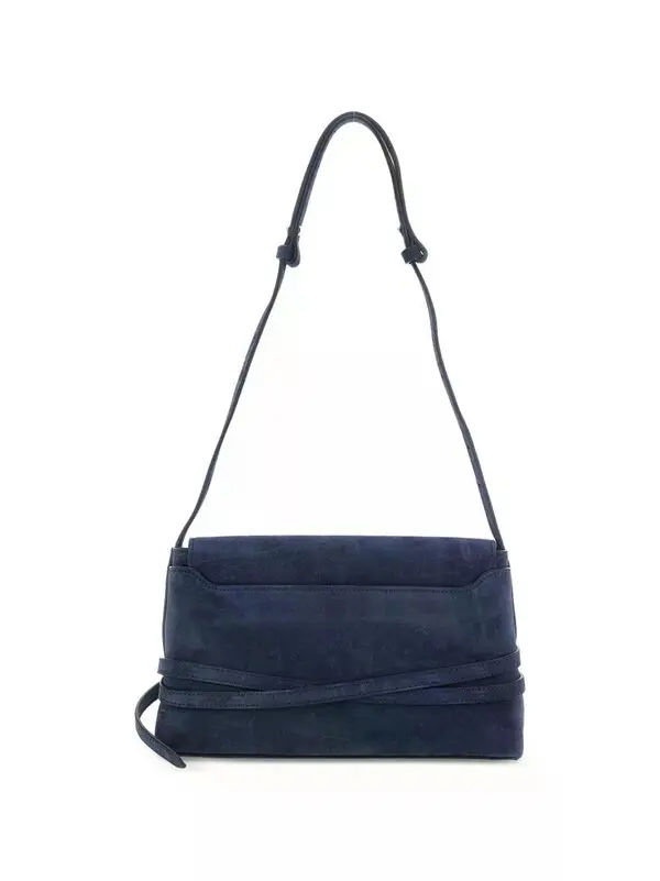 LIFFNER Buckle-detail Suede Shoulder Bag - Blue