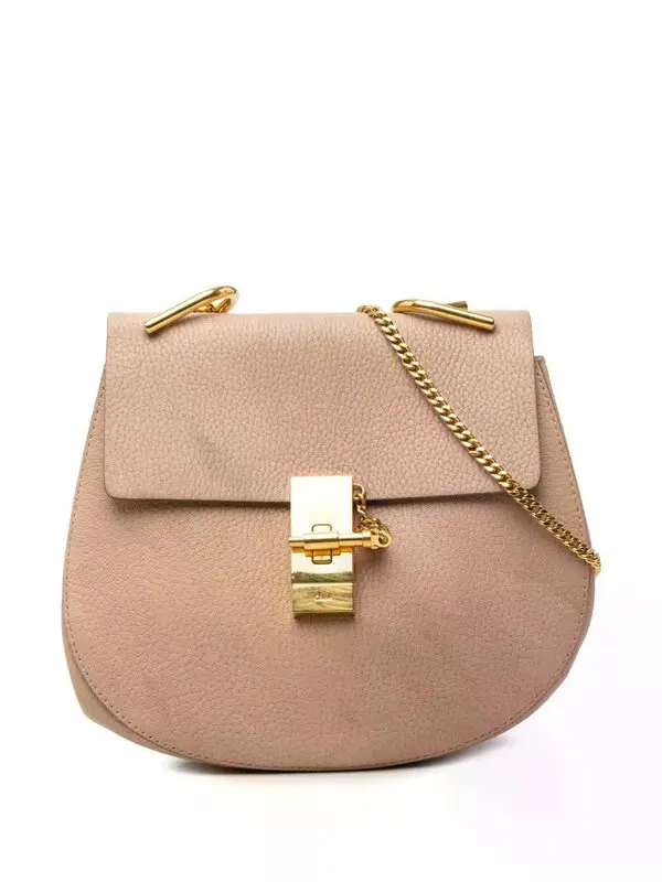 Chloé 2016 Small Grained Lambskin Drew Crossbody Bag - Brown