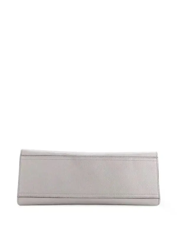 Gucci Gg Marmont Top Handle Bag Leather Small Satchel - Grey