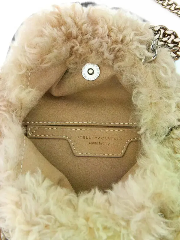 Stella McCartney Mini Falabella Shearling-effect Tote Bag