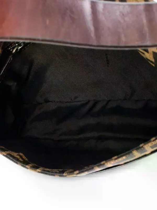 Fendi Vintage Shoulder Bag Zucca Canvas Medium Hobo Bag