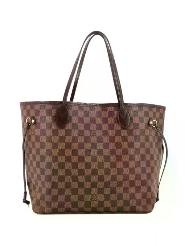 LOUIS VUITTON Neverfull Damier Mm Tote Bag - Brown
