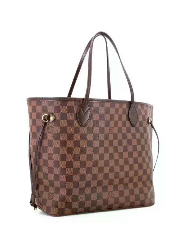 LOUIS VUITTON Neverfull Damier Mm Tote Bag - Brown
