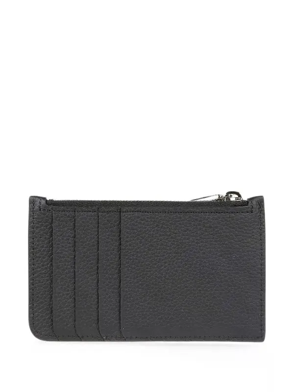 TOD'S T Timeless Grained Leather Cardholder