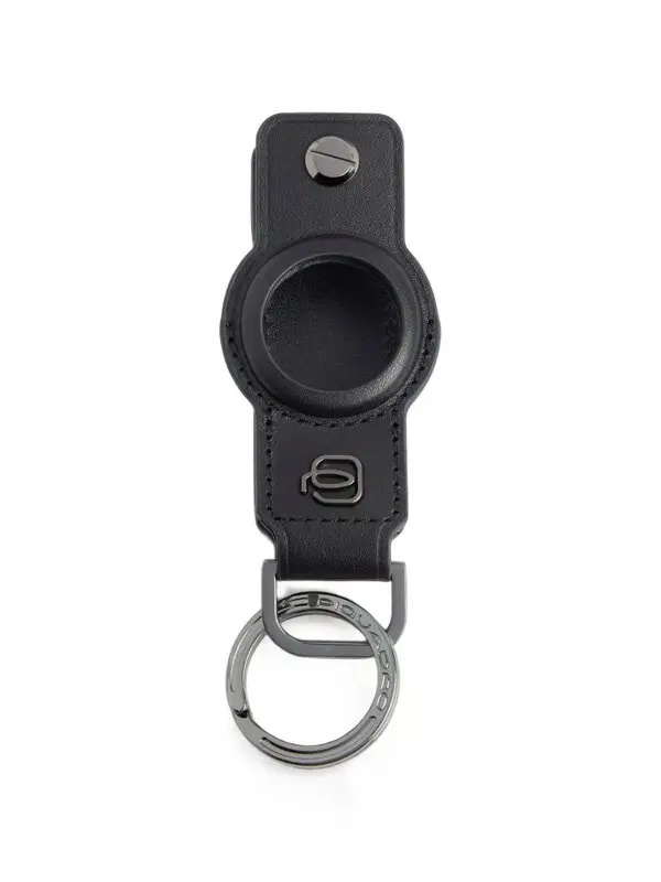 PIQUADRO Leather Airtag Keychain