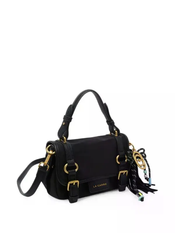 LA CARRIE Big Atena Dark Wave Shoulder Bag - Black
