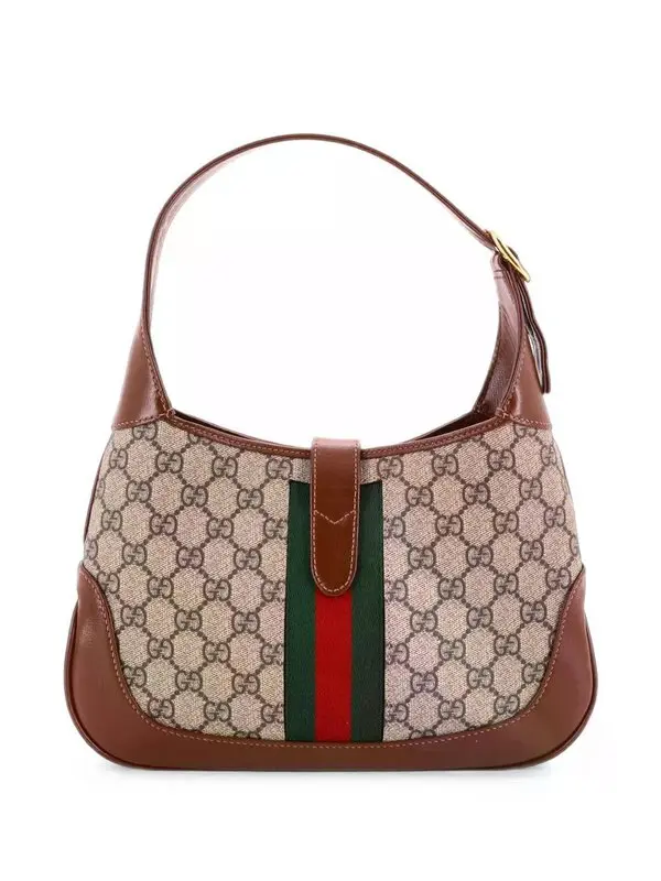 Gucci Jackie 1961 Gg Coated Canvas Small Hobo Bag