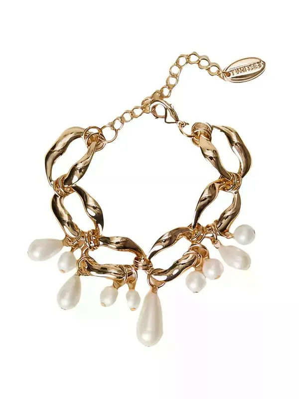 TWINSET Chain Bracelet With Pearls - Gold
