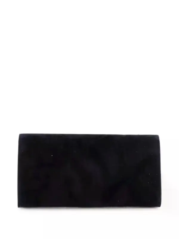 Saint Laurent Classic Monogram Tassel Suede Long Clutch Bag
