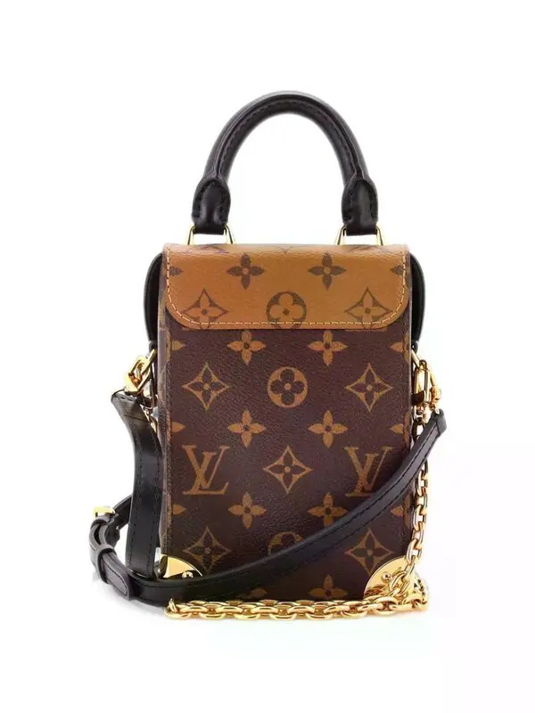 LOUIS VUITTON Camera Box Nm Handbag Studded Reverse Monogram Canvas Crossbody Bag