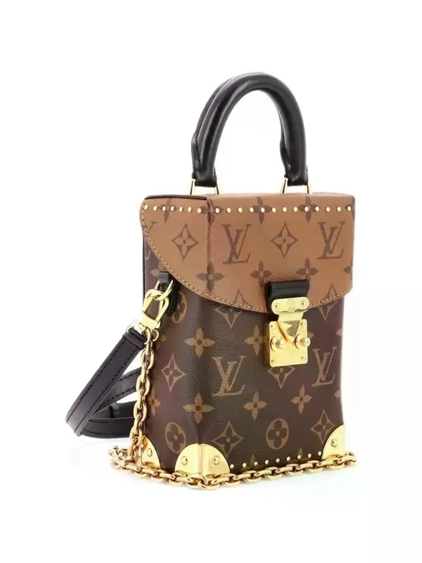 LOUIS VUITTON Camera Box Nm Handbag Studded Reverse Monogram Canvas Crossbody Bag