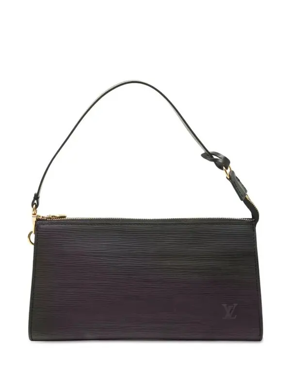LOUIS VUITTON 2001 Epi Pochette Accessoires Shoulder Bag - Black