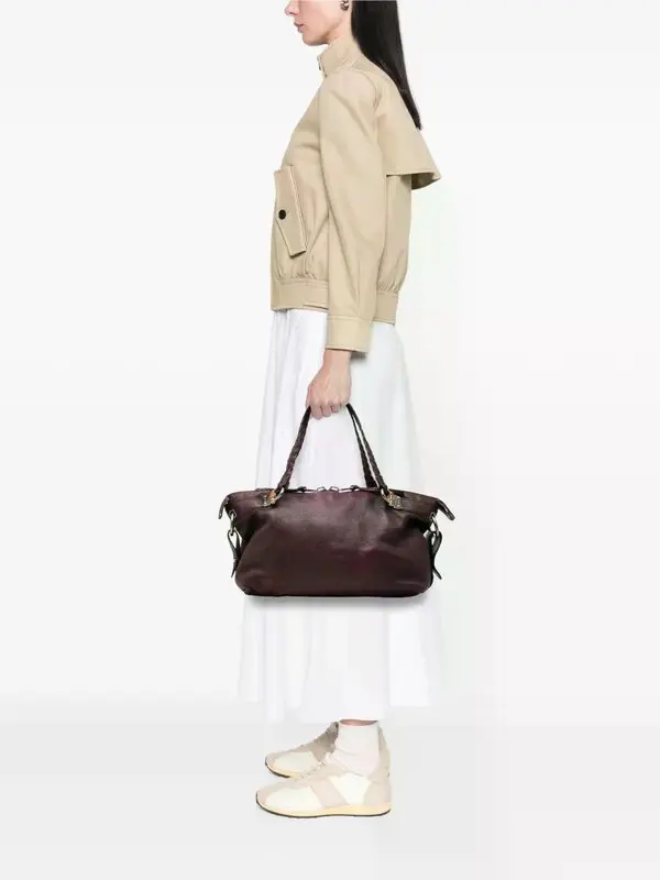 Gucci 2000-2015 Medium Leather Bamboo Bar Tote Bag