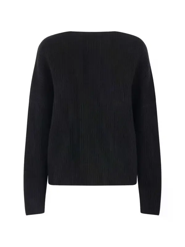 Dusan Ribbed-knit Batwing-sleeve Sweater