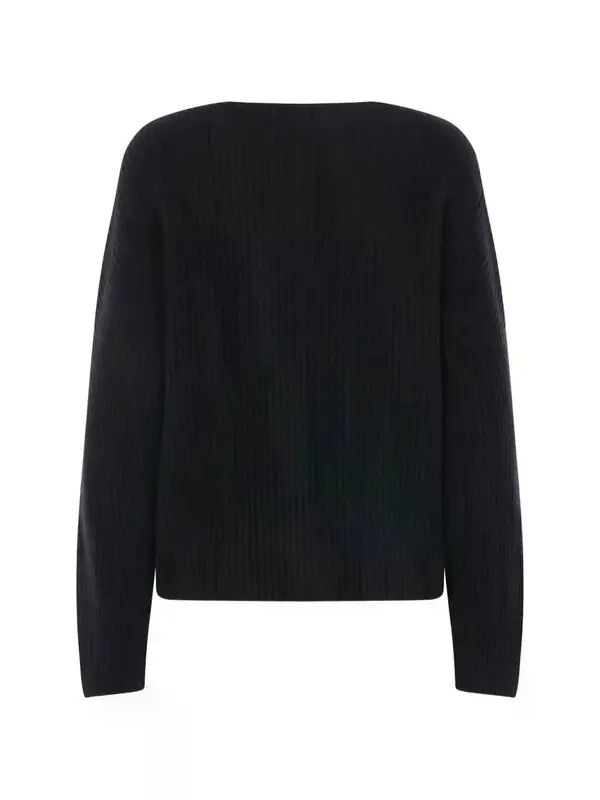 Dusan Ribbed-knit Batwing-sleeve Sweater