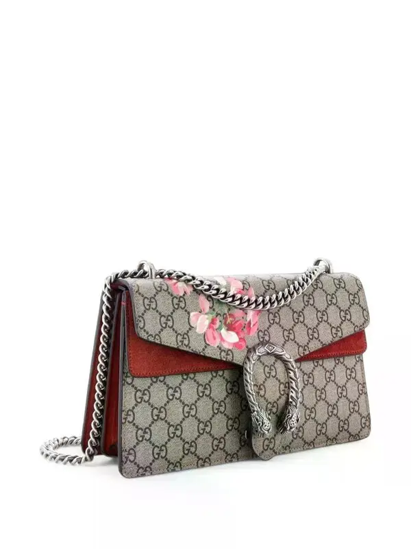 Gucci Dionysus Bag Blooms Print Gg Coated Canvas Small Shoulder Bag