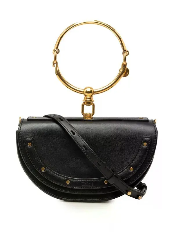 Chloé 2000-2026 Mini Calfskin Nile Bracelet Satchel - Black