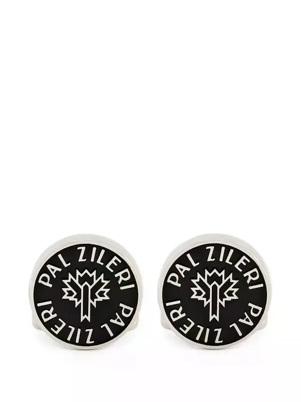 Pal Zileri Logo-engraved Circular Cufflinks
