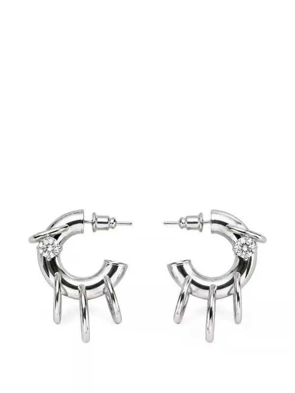 PANCONESI Crystal-embellished Hoop Earrings