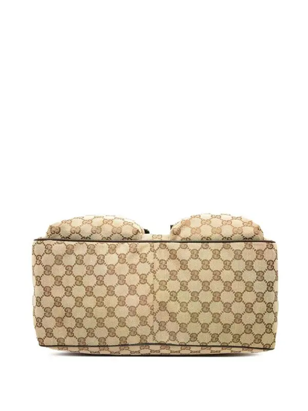 Gucci 2000-2015 Gg Canvas Web Double Pockets Tote Bag