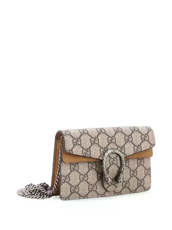Gucci Dionysus Bag Gg Coated Canvas Super Mini Crossbody Bag