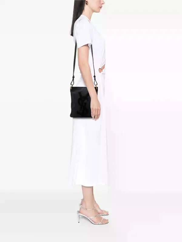 Saint Laurent 2000-2026 Denim Monogram Kahala Crossbody Bag