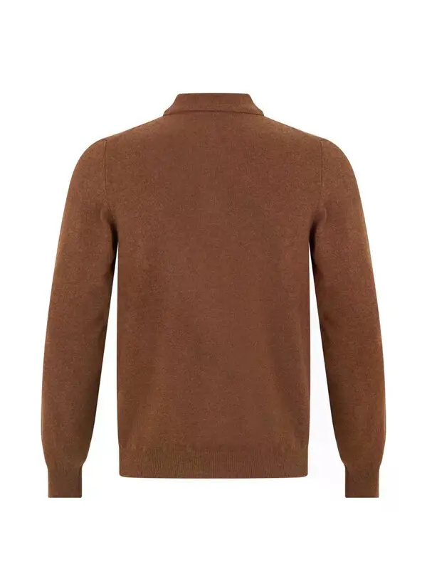 Fedeli Cashmere Long-sleeve Polo Shirt