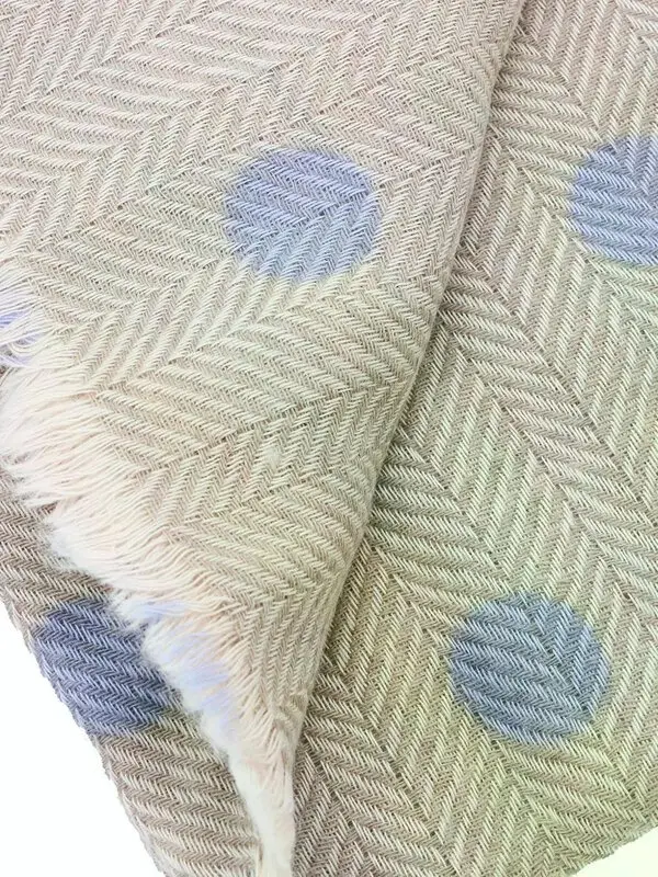 Altea Herringbone-pattern Polka-dot Scarf