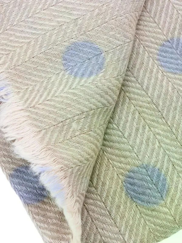 Altea Herringbone-pattern Polka-dot Scarf
